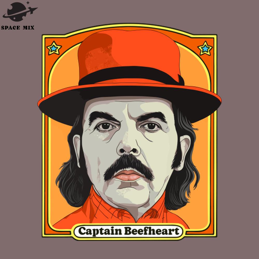 Captain Beefheart Retro Original Fan Illustration PNG Desig | Inspire ...