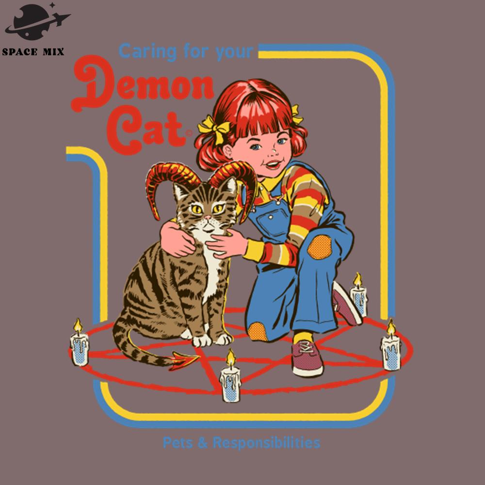 Caring for your Demon cat PNG Design - Inspire Uplift