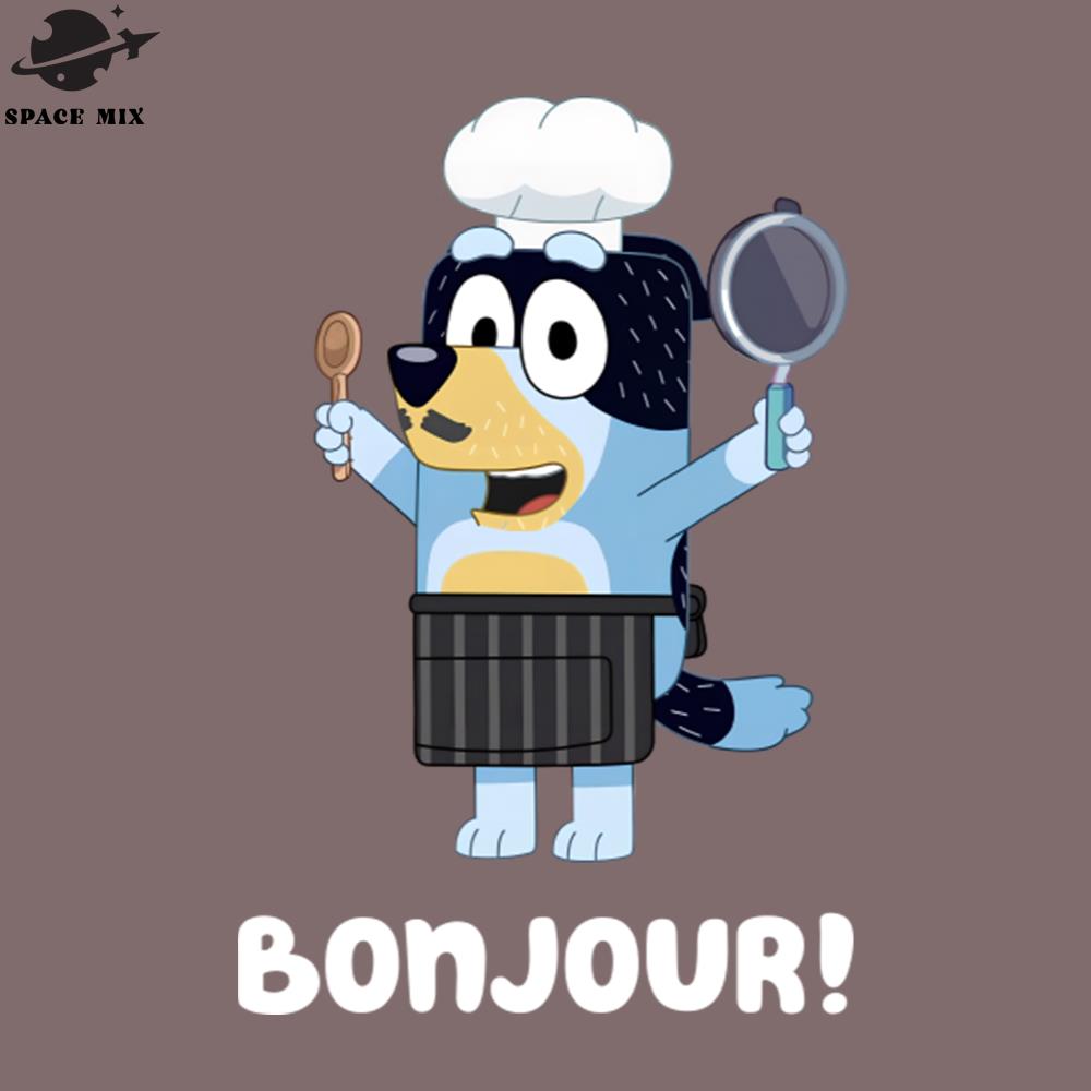 Bluey Bonjour PNG Design | Inspire Uplift
