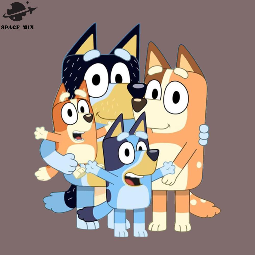 Bluey Family PNG Design - Inspire Uplift