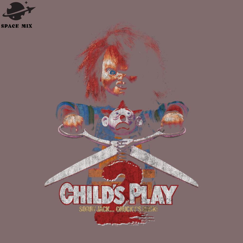 Childs lay 2 DISTRESSED Horror Classic Chucky PNG Design | Inspire Uplift