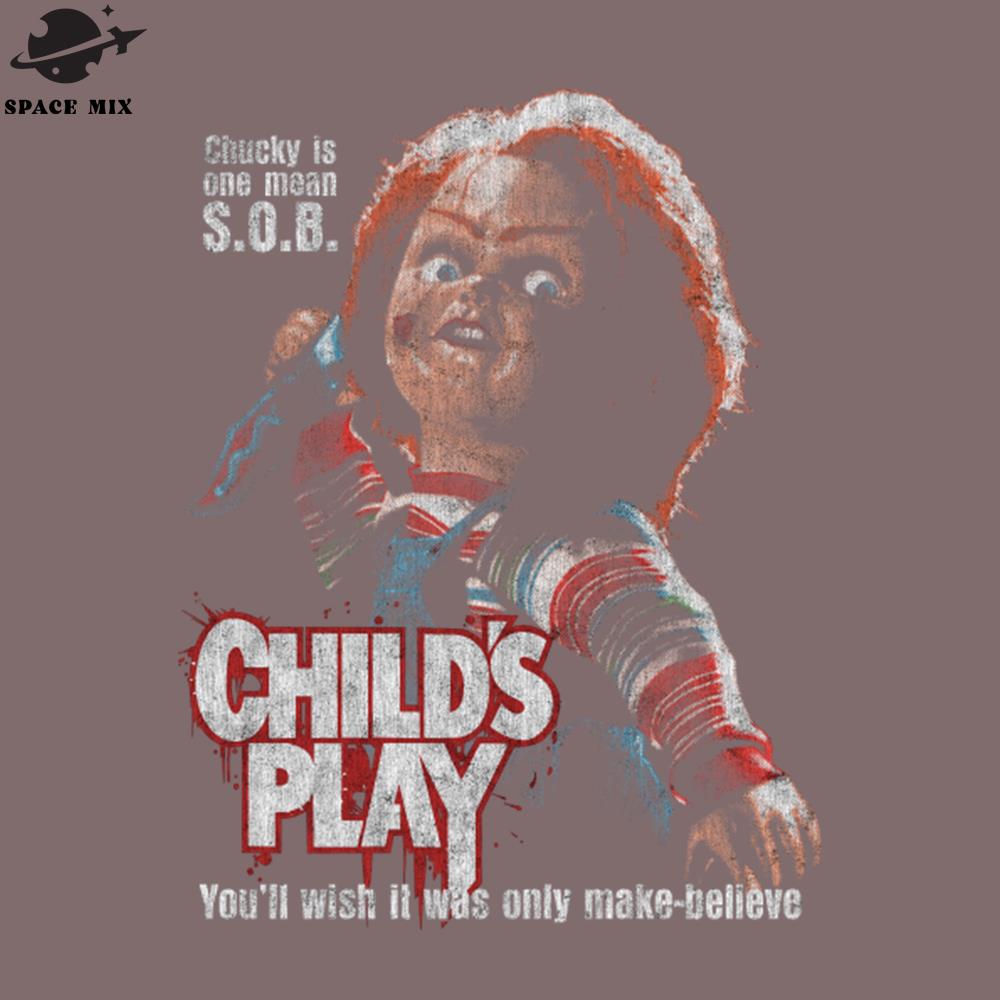 Childs lay DISTRESSED Horror Classic Chucky PNG Design | Inspire Uplift