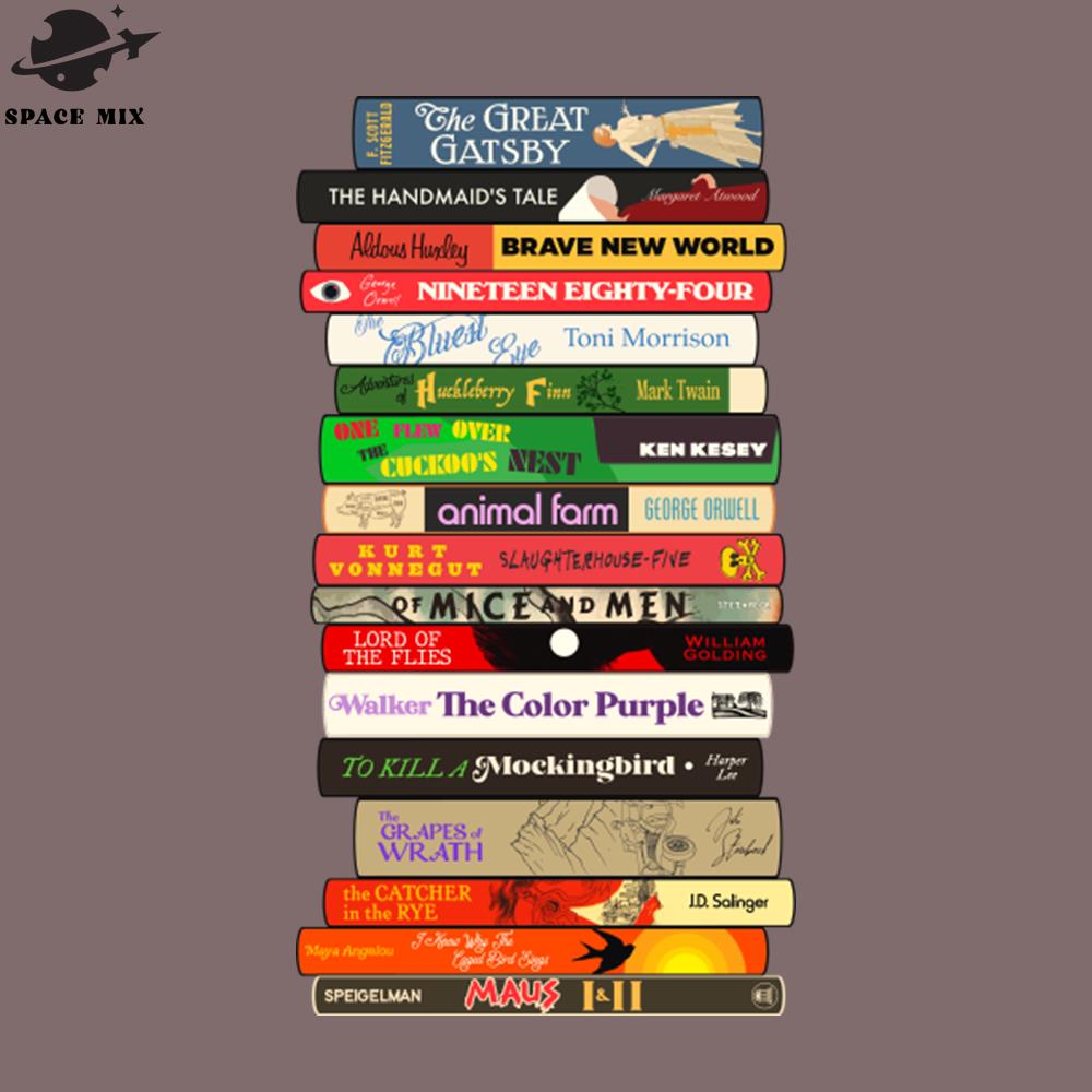 Classic Banned Books Stack PNG Design | Inspire Uplift