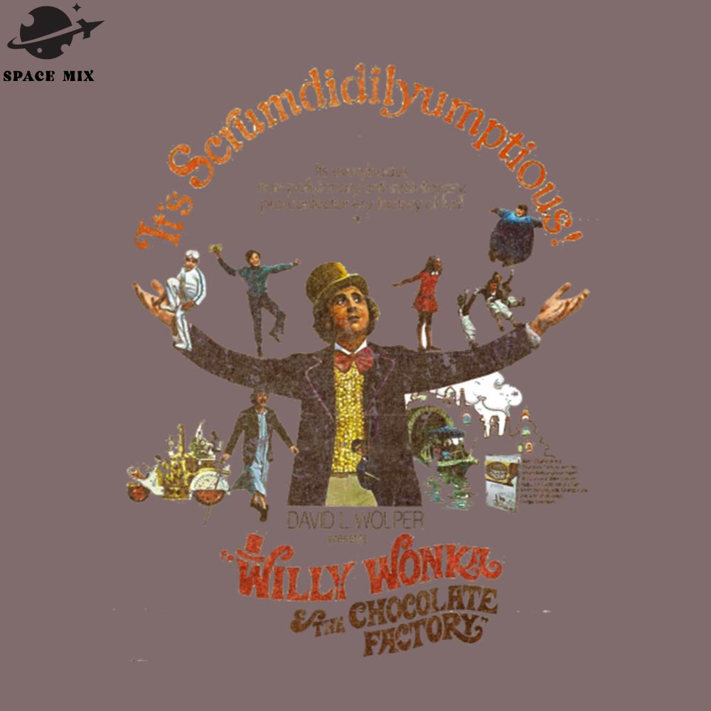 Classic Willy Wonka The Chocholate PNG Design - Inspire Uplift