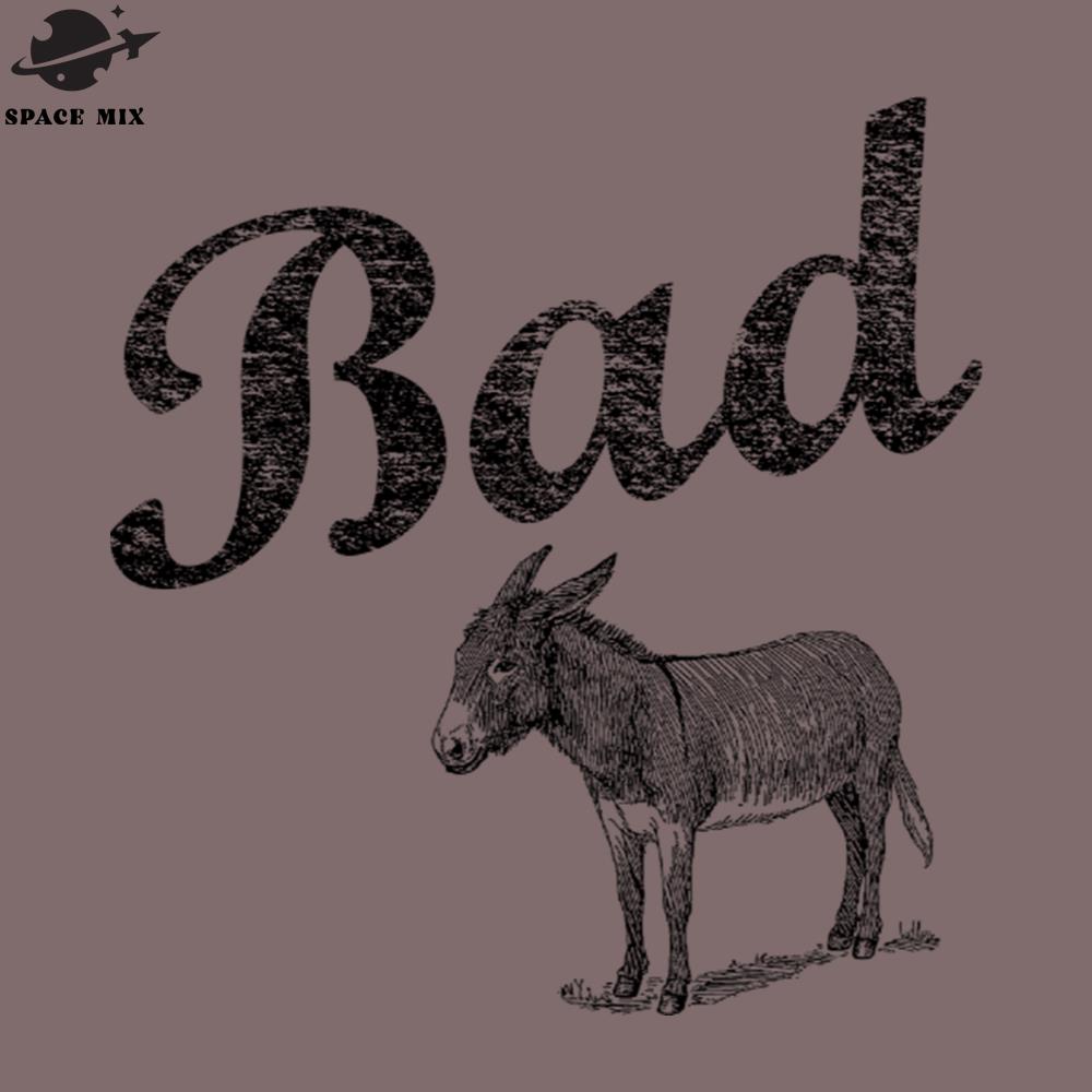 Funny Bad Ass Donkey for Men and Women PNG Design | Inspire Uplift