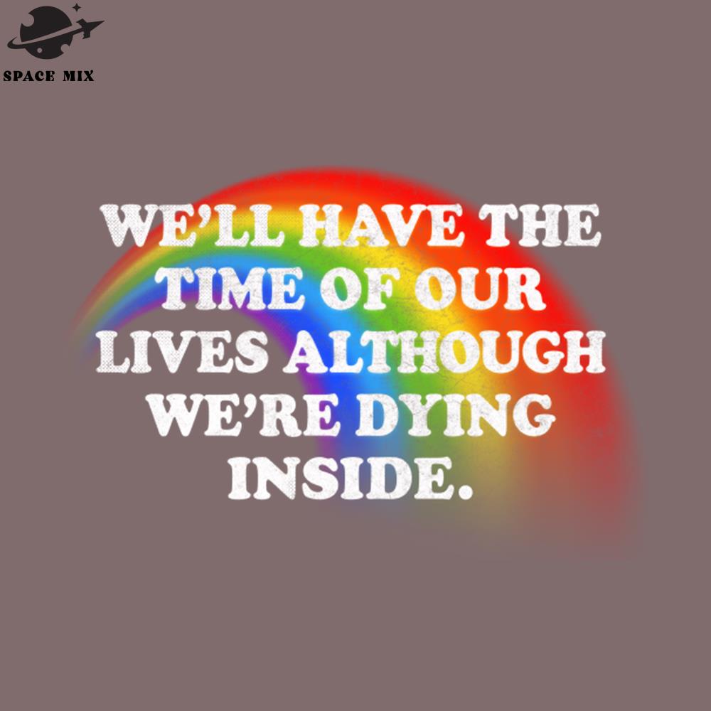 Dying Inside ihilism Typography PNG Design | Inspire Uplift