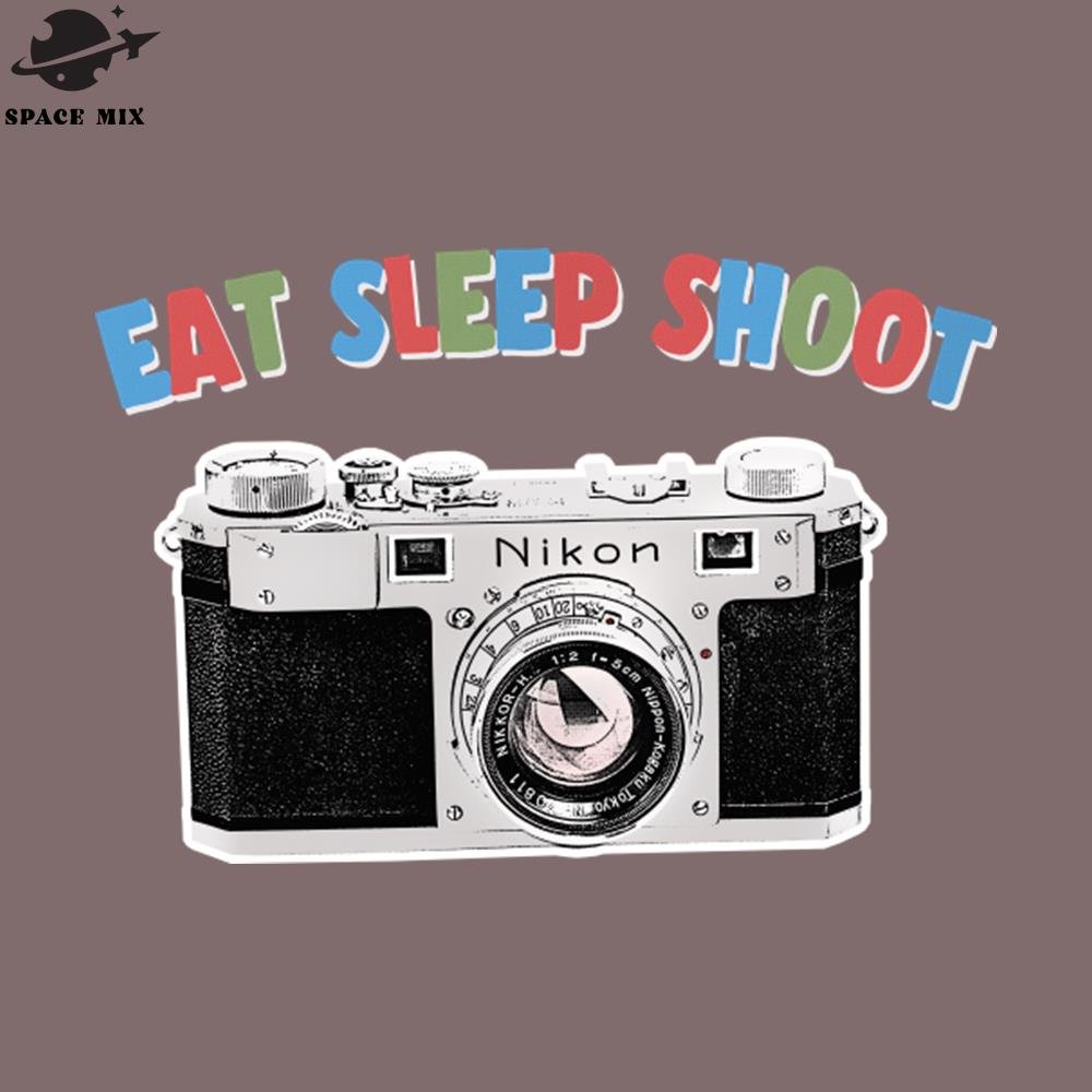 Eat Sleep Shoot Camera eek ift PNG Design | Inspire Uplift