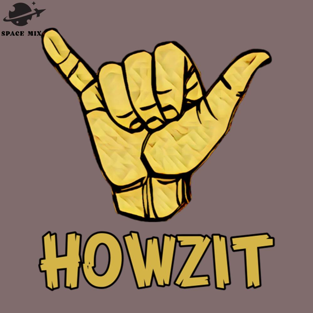 Funny Sayings Shaka Sign Cool PNG Design | Inspire Uplift