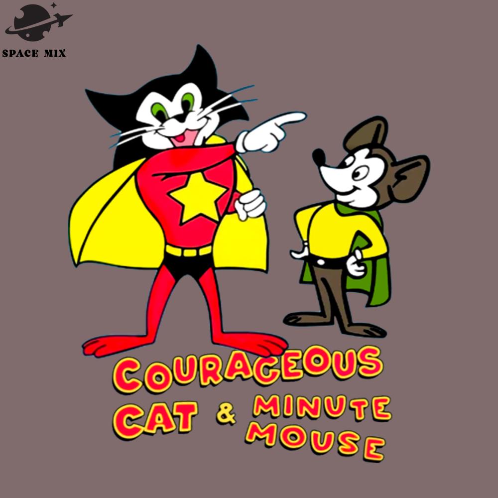 Courageous Cat and Minute Mouse PNG Design | Inspire Uplift