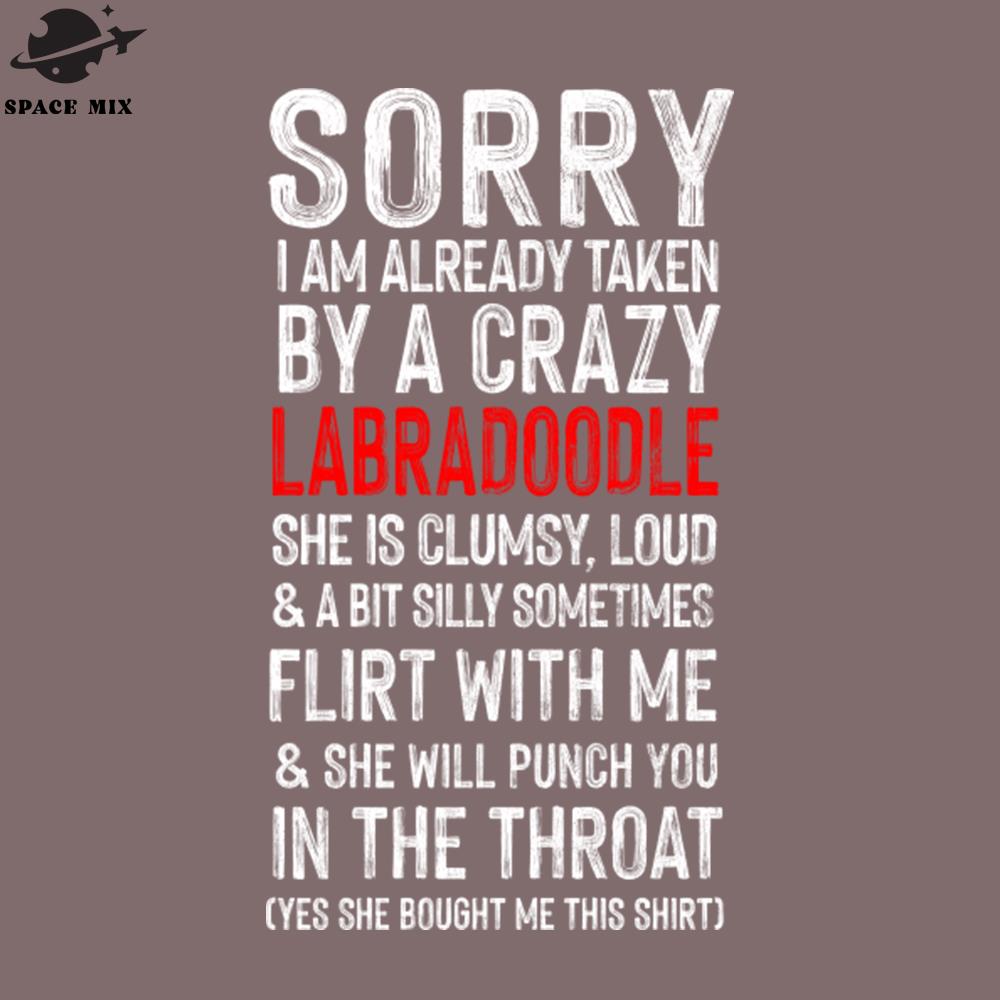 Crazy Labradoodle Meme Humor PNG Design | Inspire Uplift