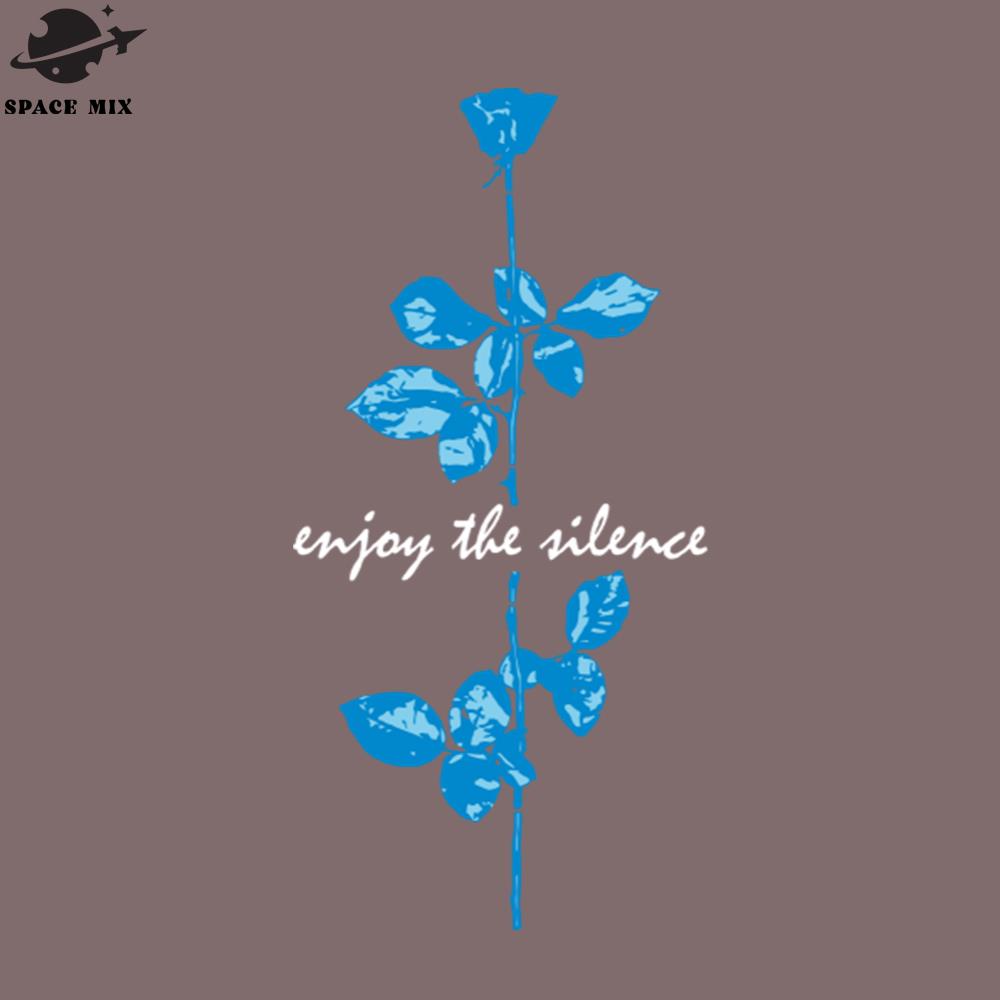 Enjoy The Silence Blue PNG Design | Inspire Uplift