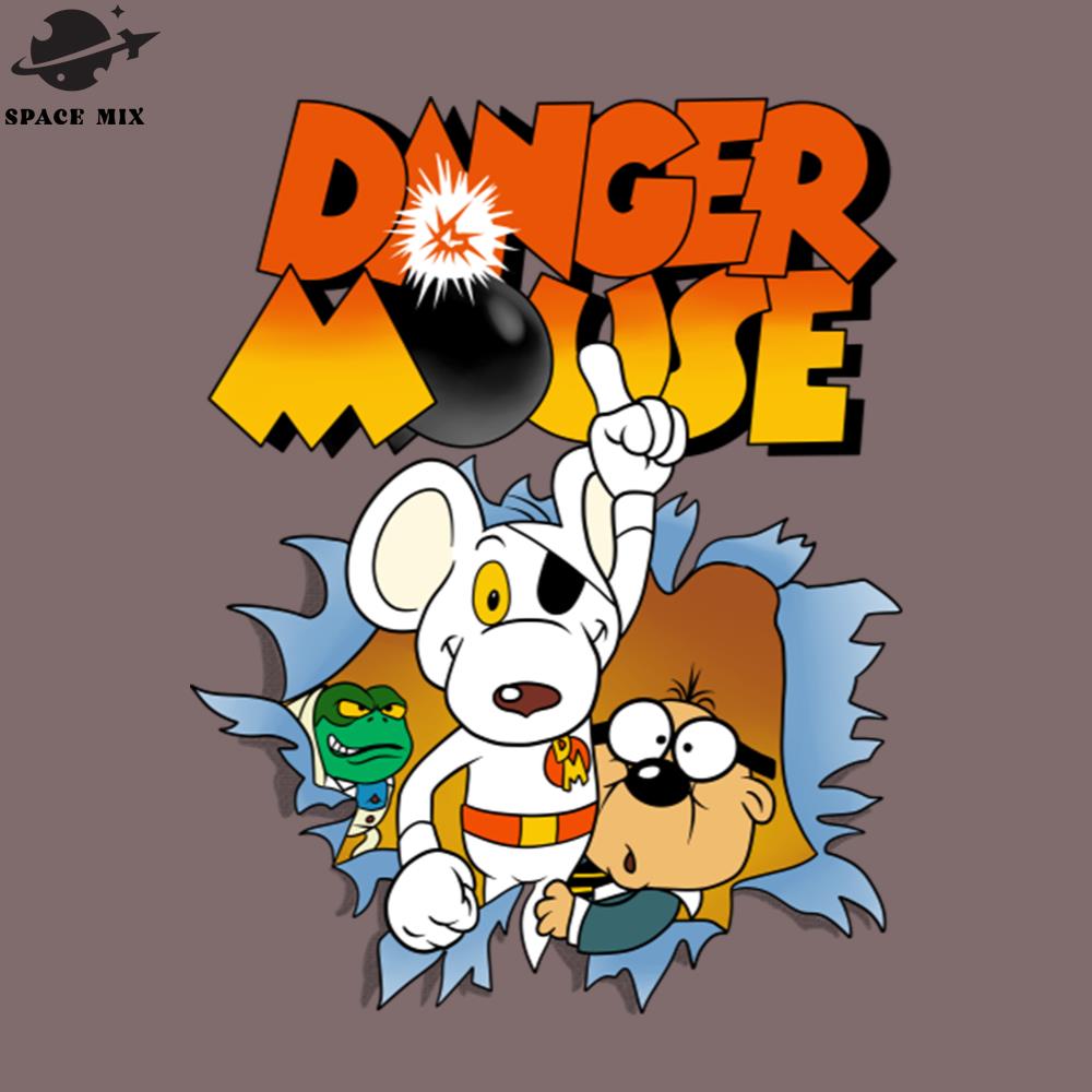 Danger Mouse 80s 90s PNG Design | Inspire Uplift