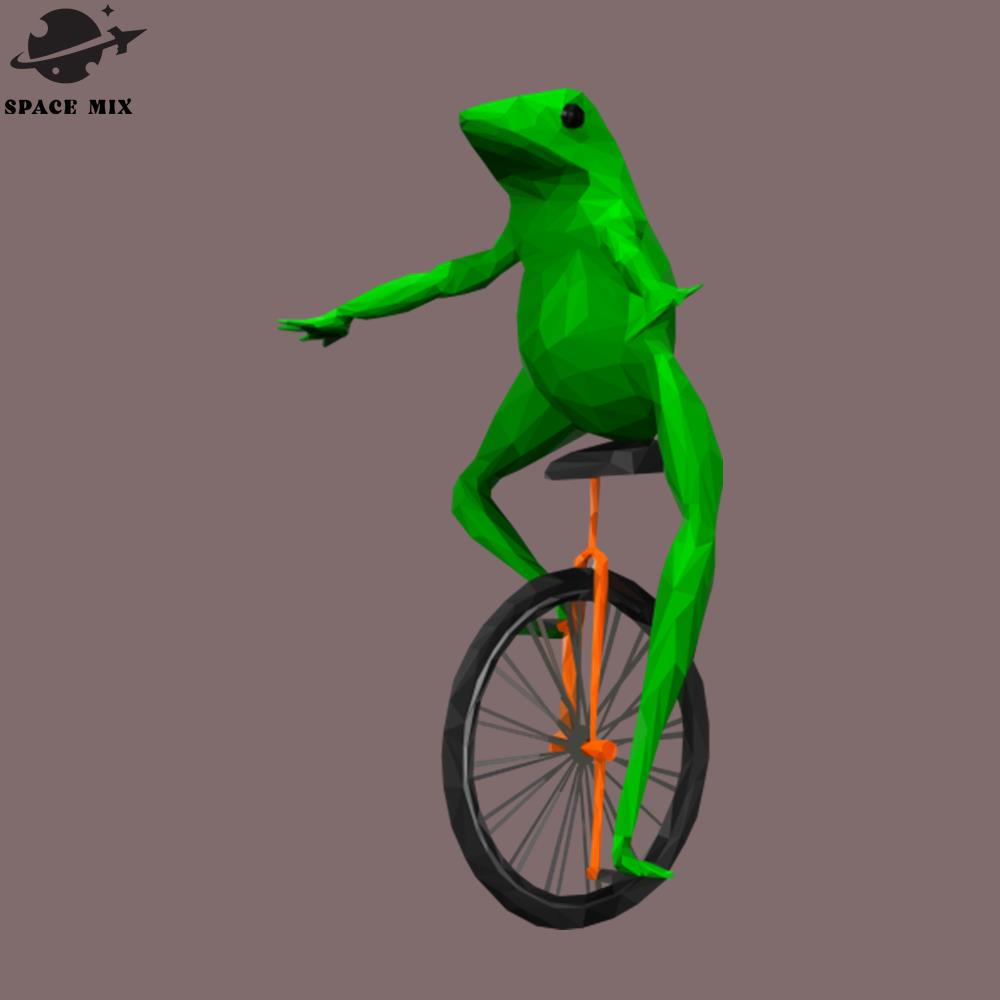 Dat Boi frog on unicycle PNG Design | Inspire Uplift