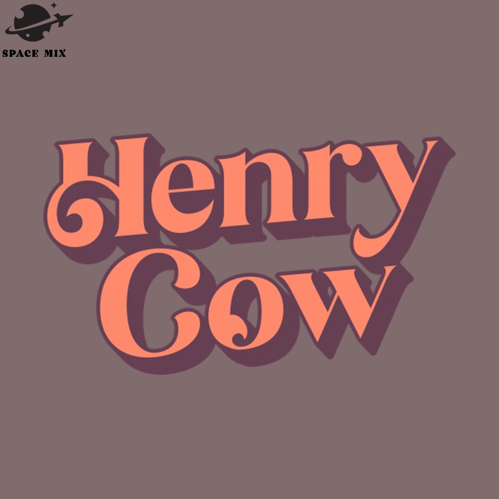 Henry Cow Retro Style rog Rock PNG Design - Inspire Uplift