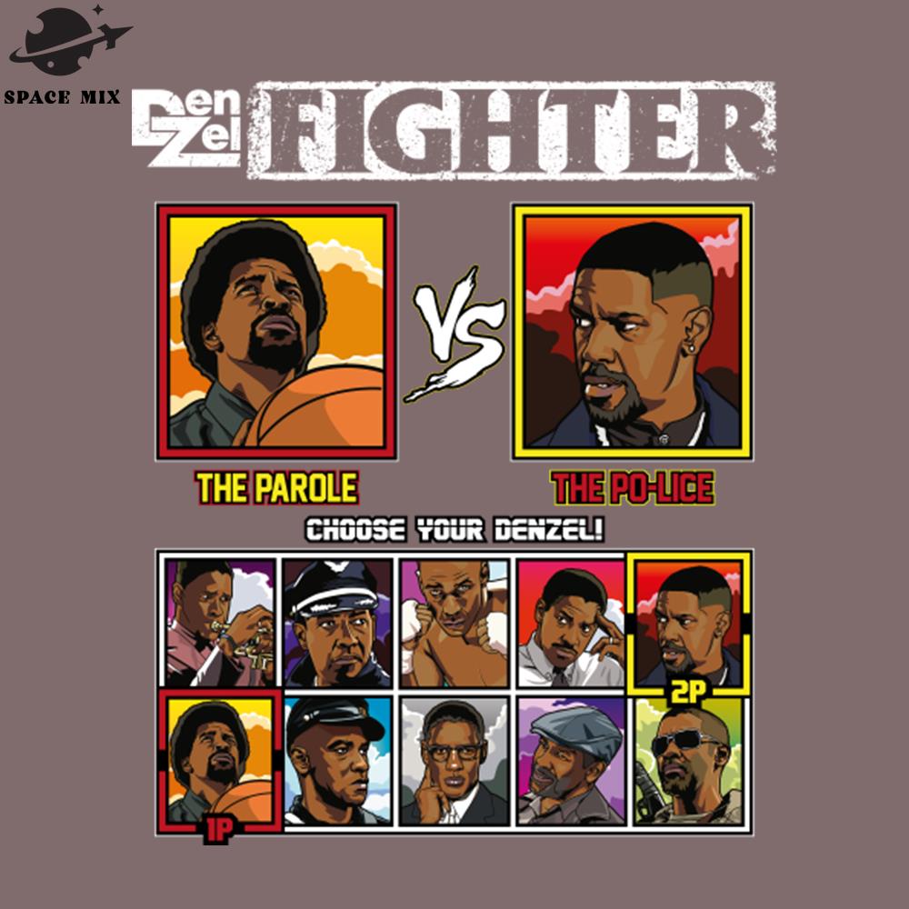 DenZel Fighter Denzel Washington VS PNG Design | Inspire Uplift