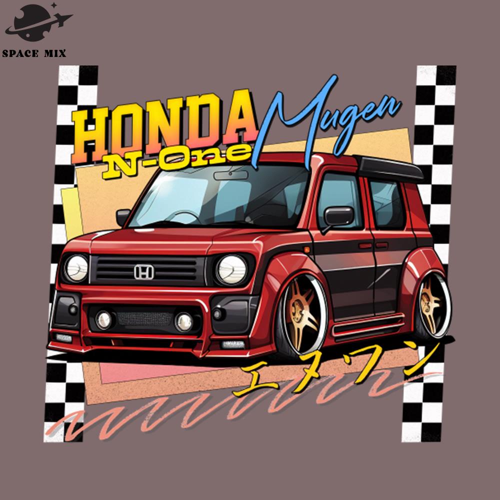 Honda One Mugen Retro Classic Car Lover PNG Design - Inspire Uplift