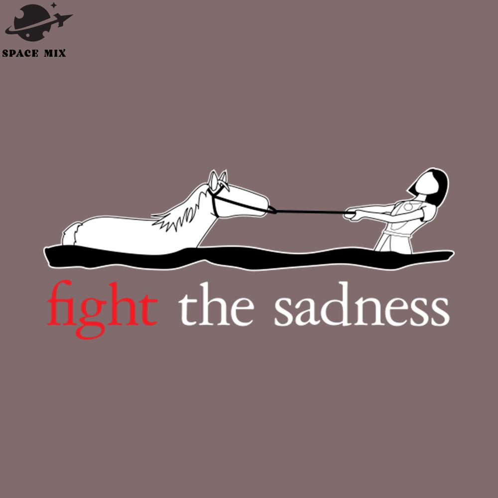 Fight The Sadness PNG Design | Inspire Uplift
