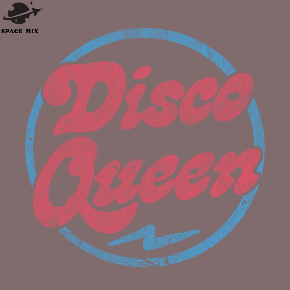 Disco Queen Retro Style Typography PNG Design | Inspire Uplift