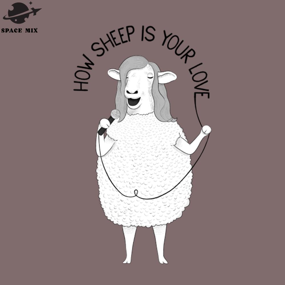 How Sheep Is Your Love Animal Karaoke Collection PNG Design | Inspire ...