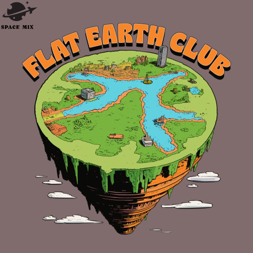 Flat Earth Club PNG Design - Inspire Uplift