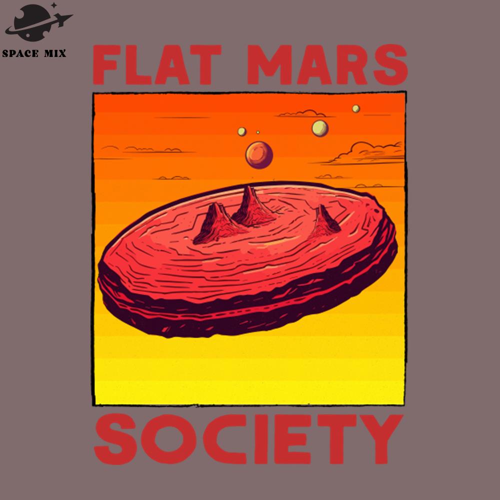Flat Mars Society PNG Design | Inspire Uplift