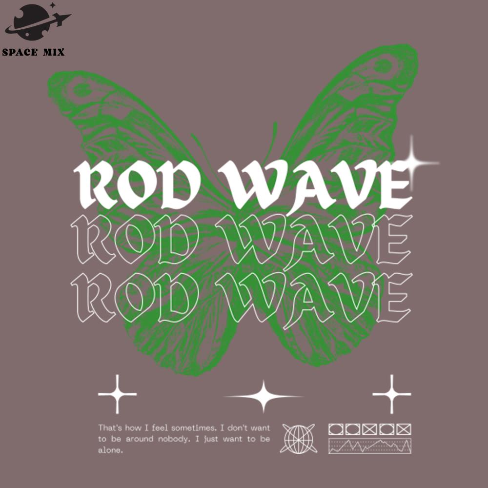 Rod Wave Butterfly PNG Design | Inspire Uplift