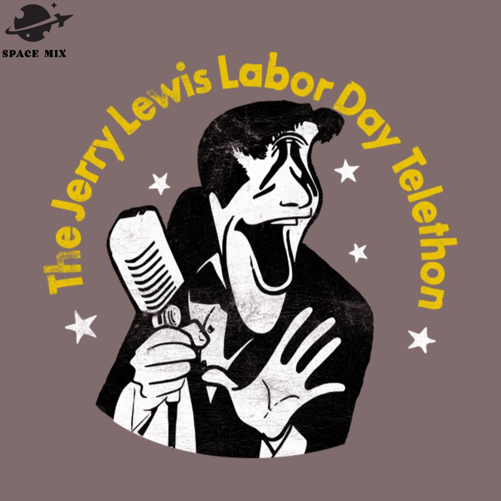 Jerry Lewis Telethon 80s Vintage Look PNG Design | Inspire Uplift