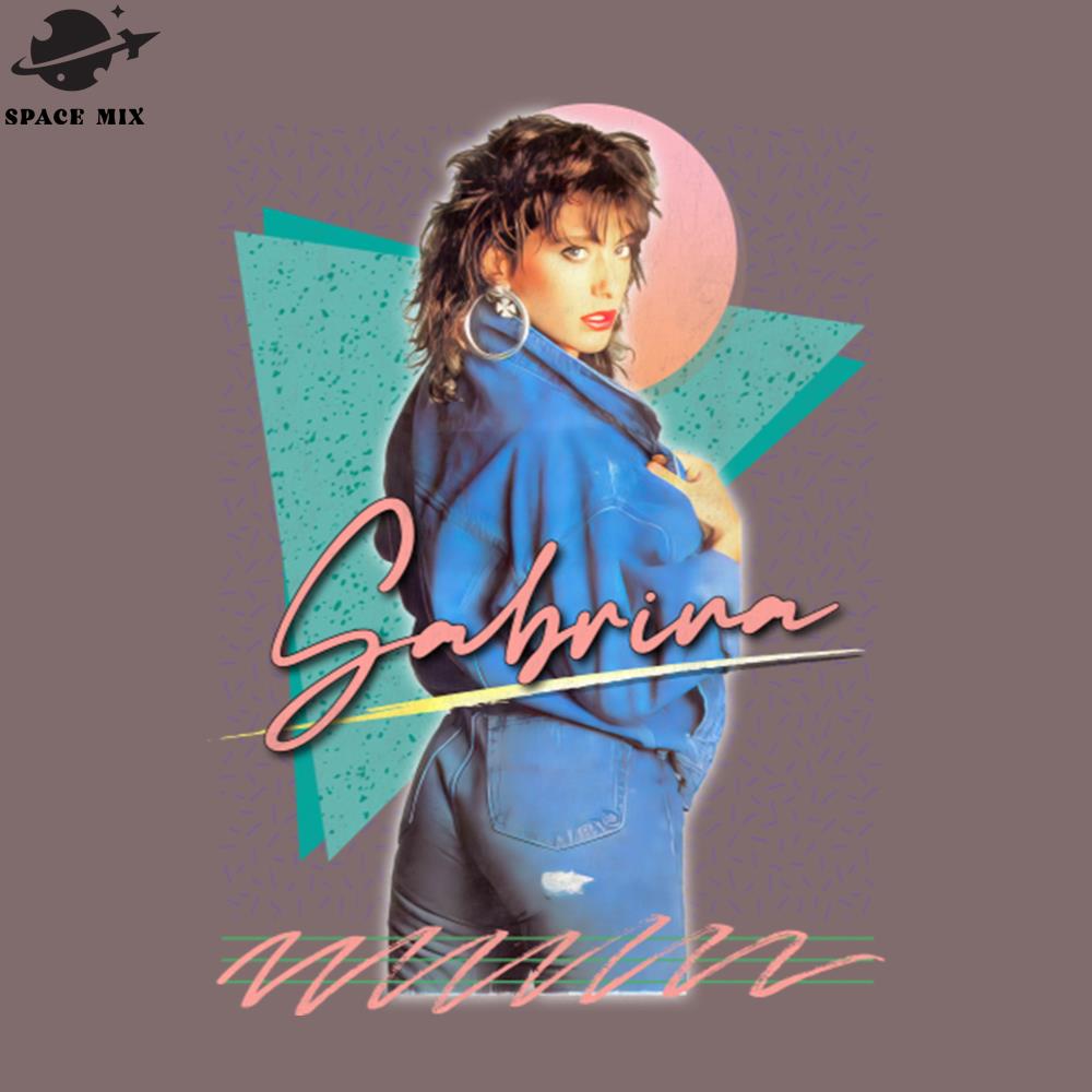 Sabrina 80s Italo Fan PNG Design | Inspire Uplift