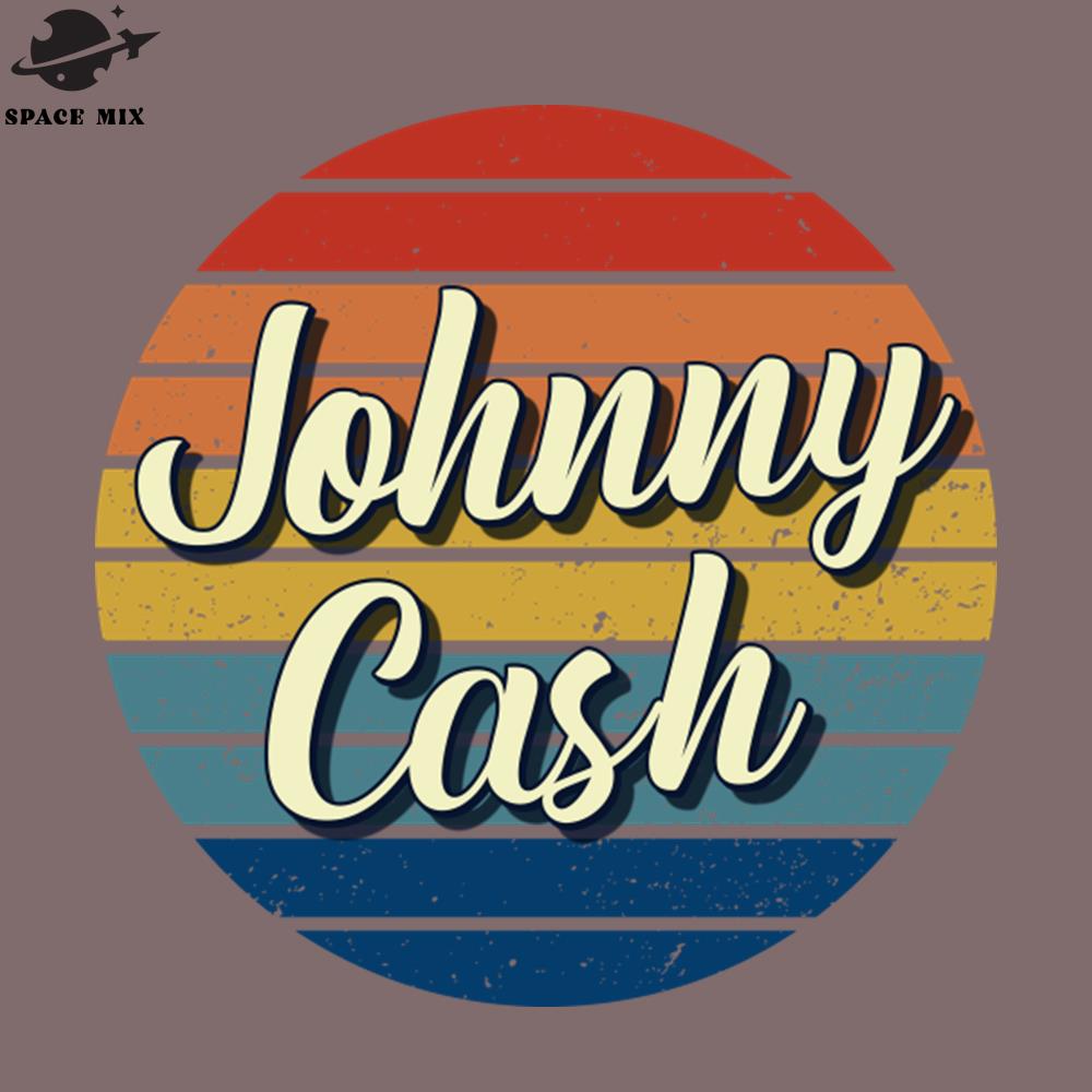 Johnny Cash Vintage Retro Circle PNG Design - Inspire Uplift