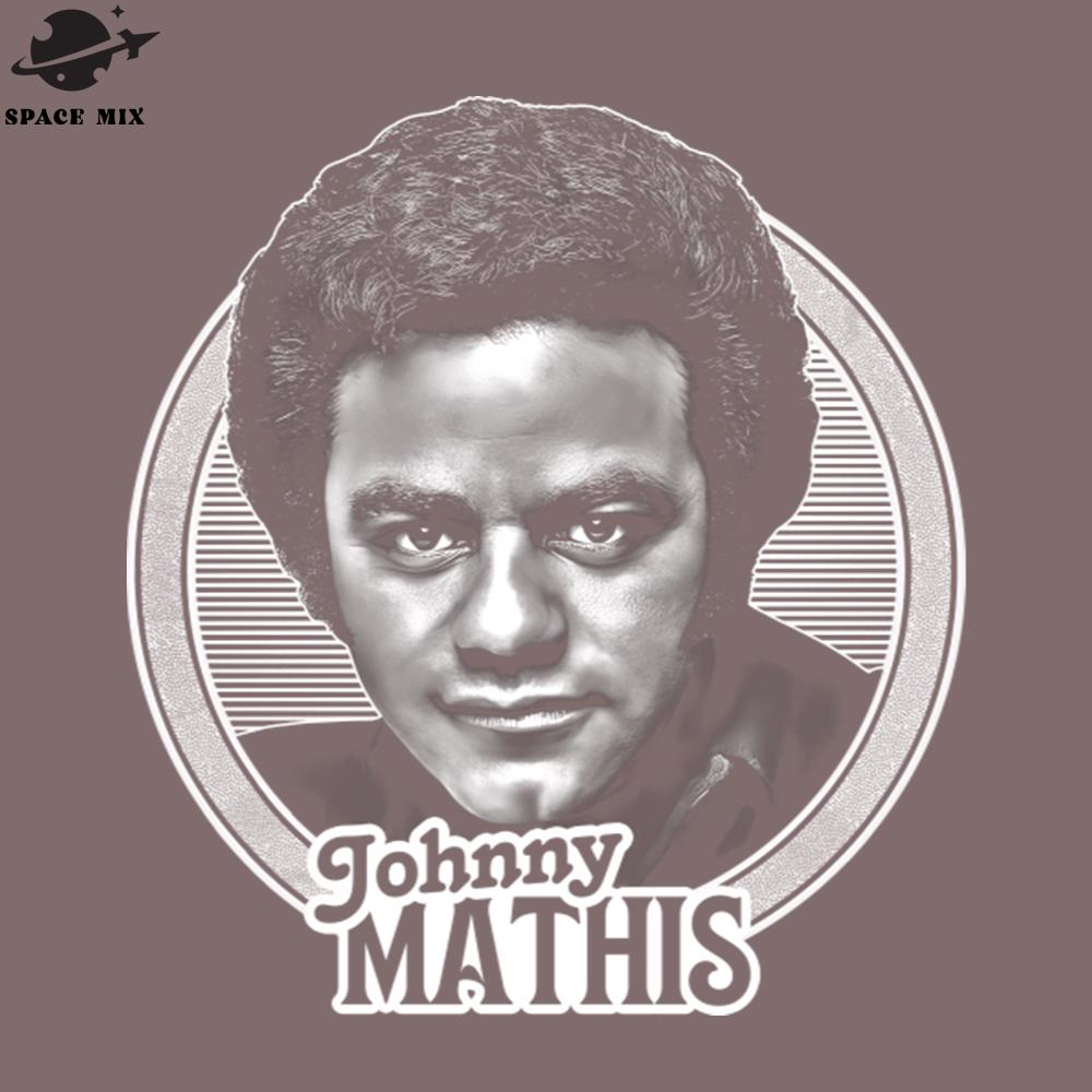 Johnny Mathis 70s Retro Fan Art PNG Design - Inspire Uplift