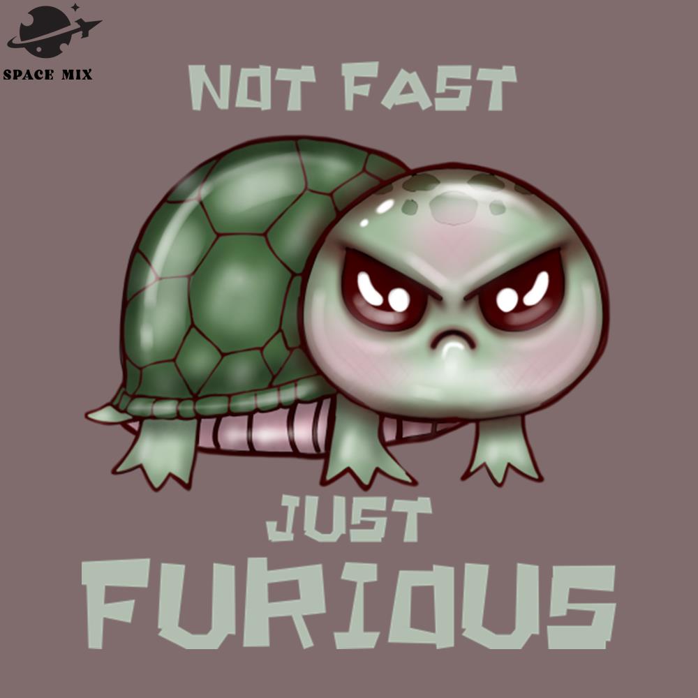 ot fast just FURIOUS cute angry turtle cartoon PNG Design | Inspire Uplift