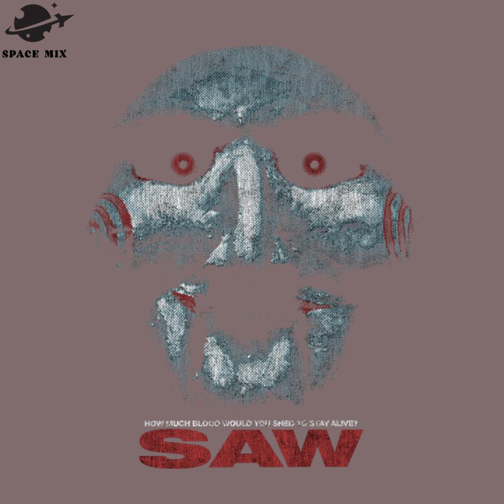 Saw Jigsaw Horror Classic PNG Design | Inspire Uplift