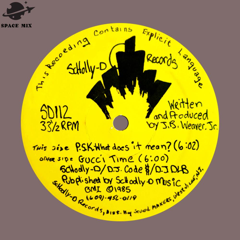 SCHOOLLY D SK 1985 Hiphop PNG Design | Inspire Uplift