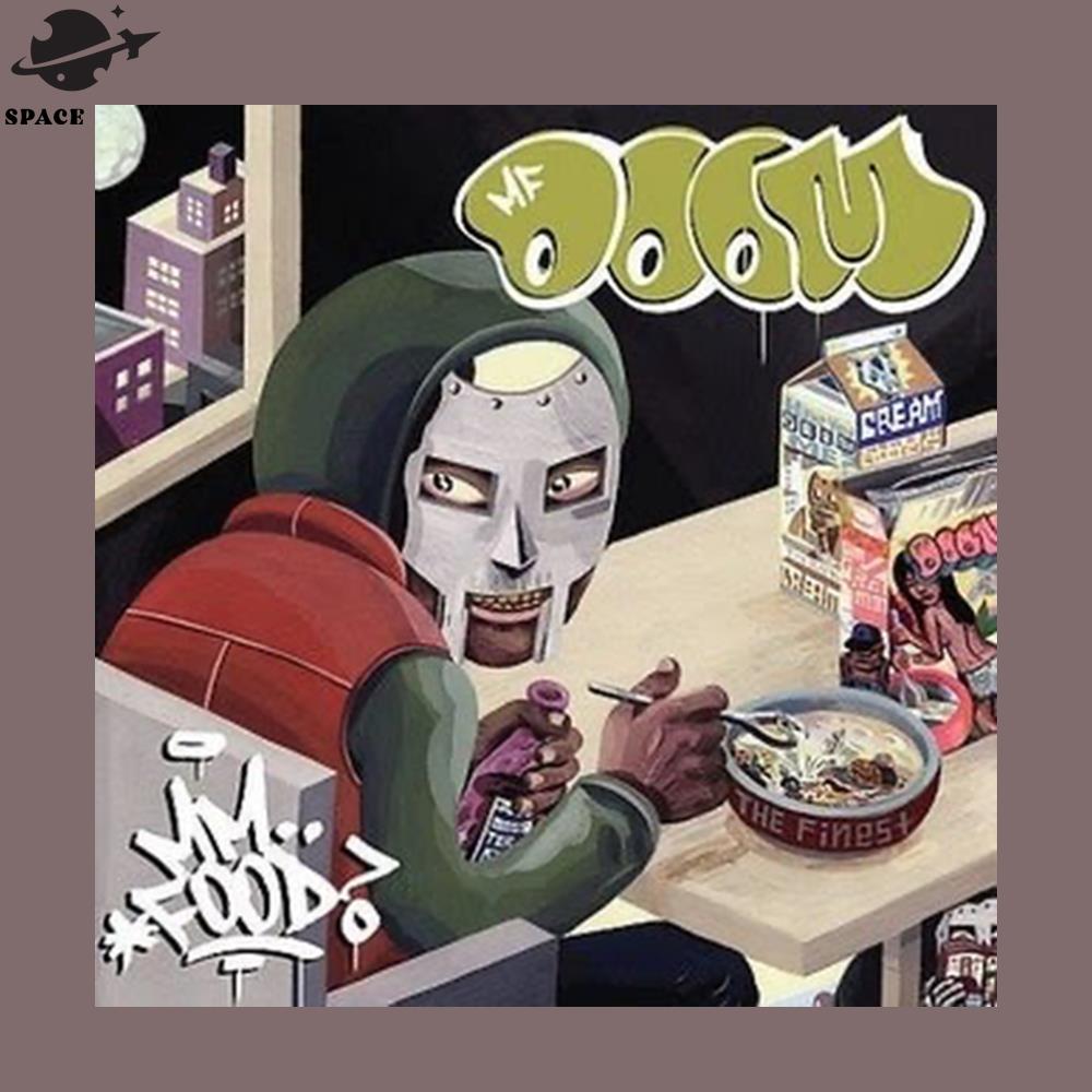 MF DOOM MmFood Album Cover PNG Design | Inspire Uplift