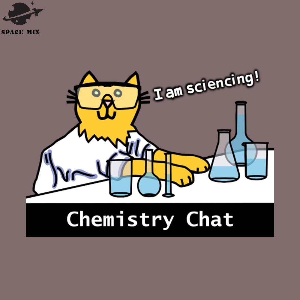 Science Chemistry Cat Funny Chat PNG Design | Inspire Uplift