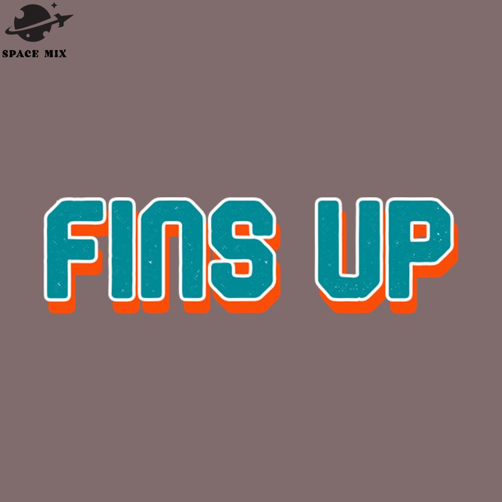 Miami Dolphins Fins Up PNG Design | Inspire Uplift