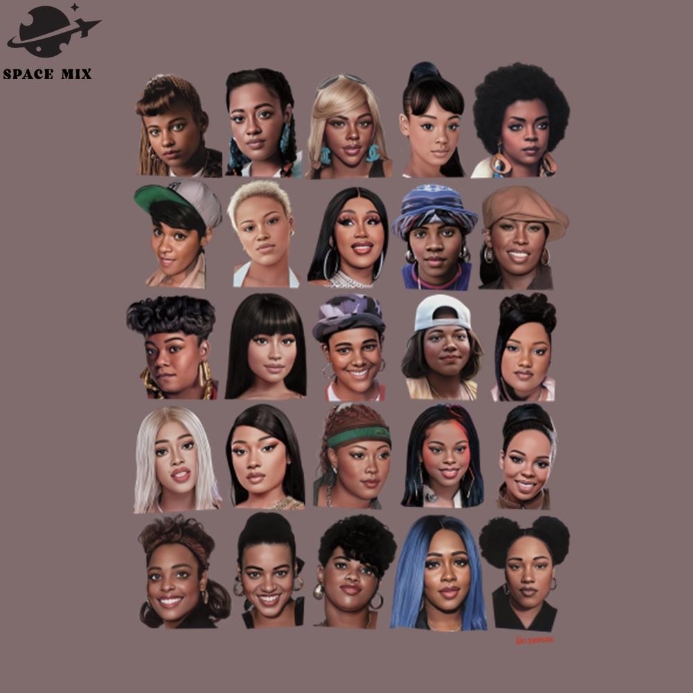 Queens of Rap Hiphop PNG Design | Inspire Uplift