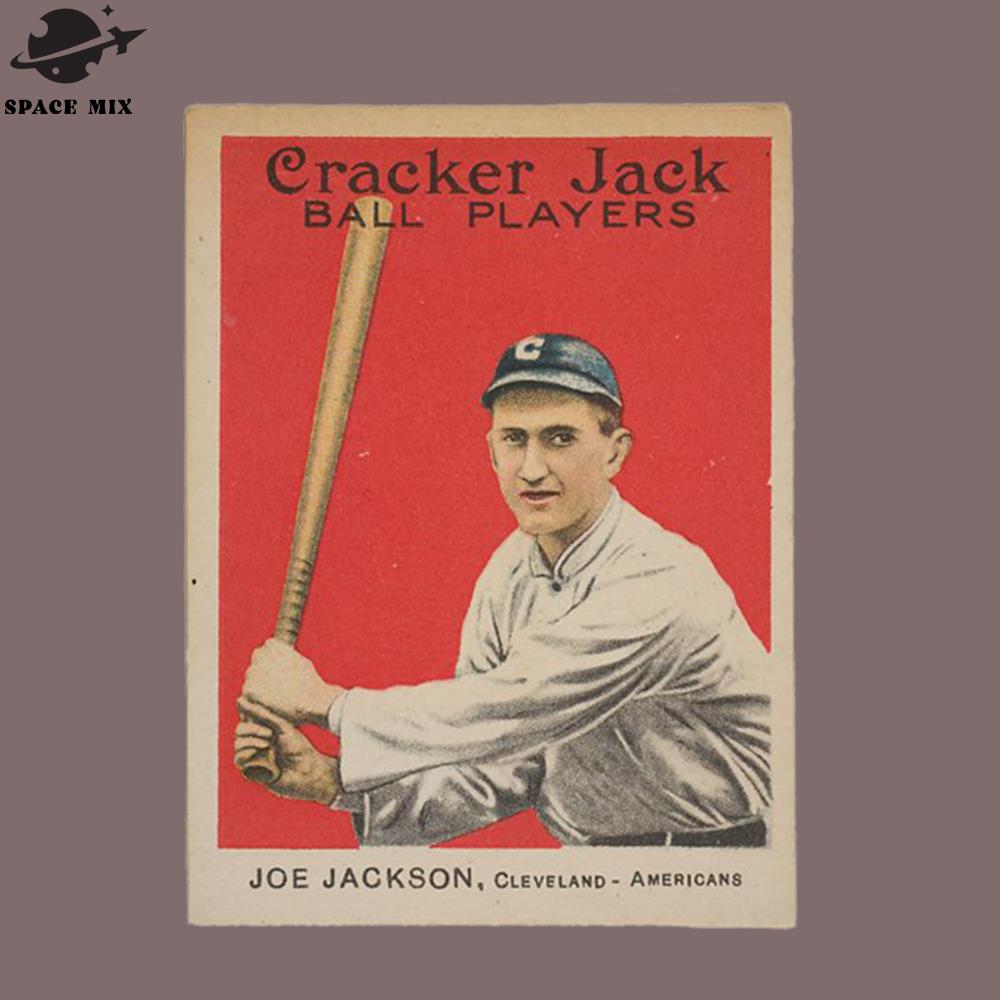 Shoeless Joe Jackson 1914 Cracker Jack Baseball Card PNG Des | Inspire ...