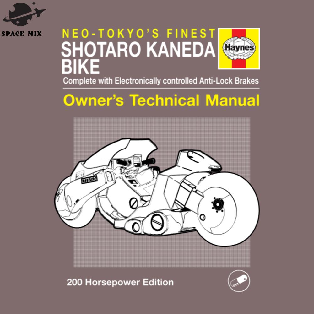 Shotaro Kaneda Bike Haynes Manual Akira PNG Design - Inspire Uplift