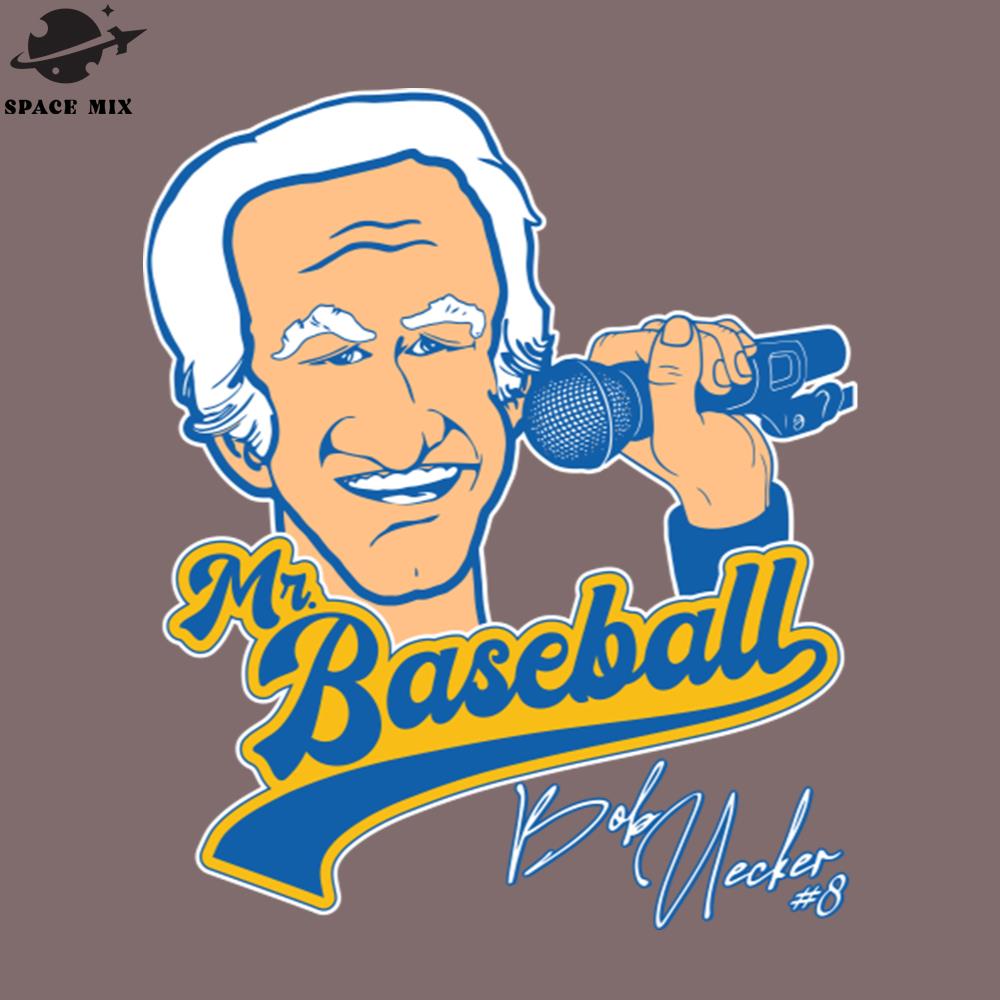 Mr Baseball Brewers Bob Uecker Baseball Tribute PNG Design | Inspire Uplift