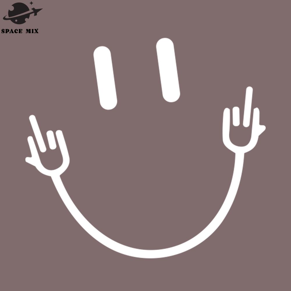 Smile Face Middle Finger Funny Sarcasm Meme Quote PNG Design | Inspire ...