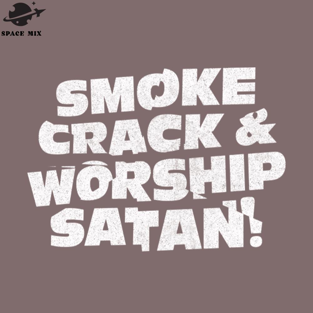 Smoke Crack Worship Satan PNG Design - Inspire Uplift