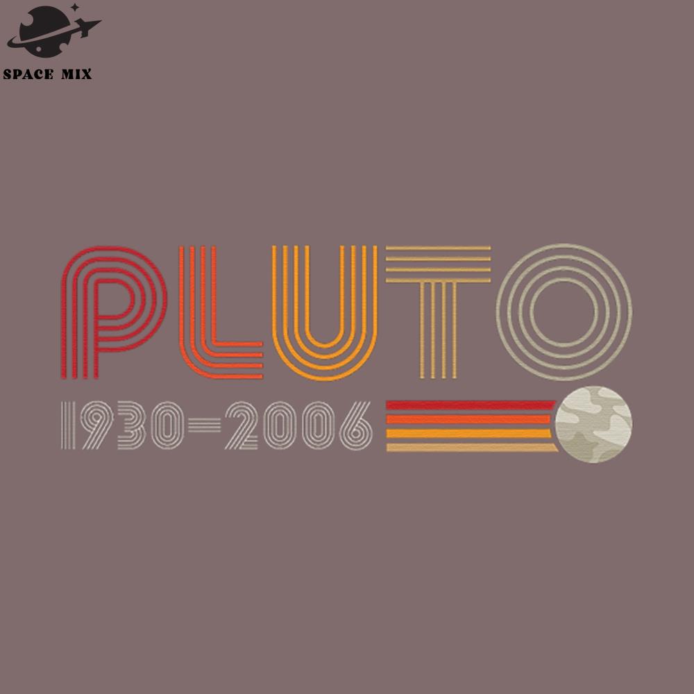 retro pluto 1930 2006 PNG Design | Inspire Uplift