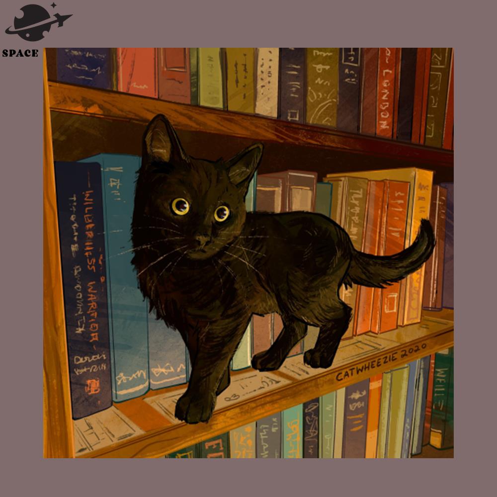 Little Library Cat PNG Design | Inspire Uplift
