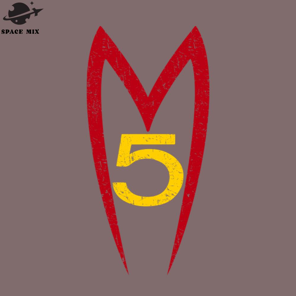Speed Racer Mach 5 Vintage Retro Distressed PNG Design | Inspire Uplift
