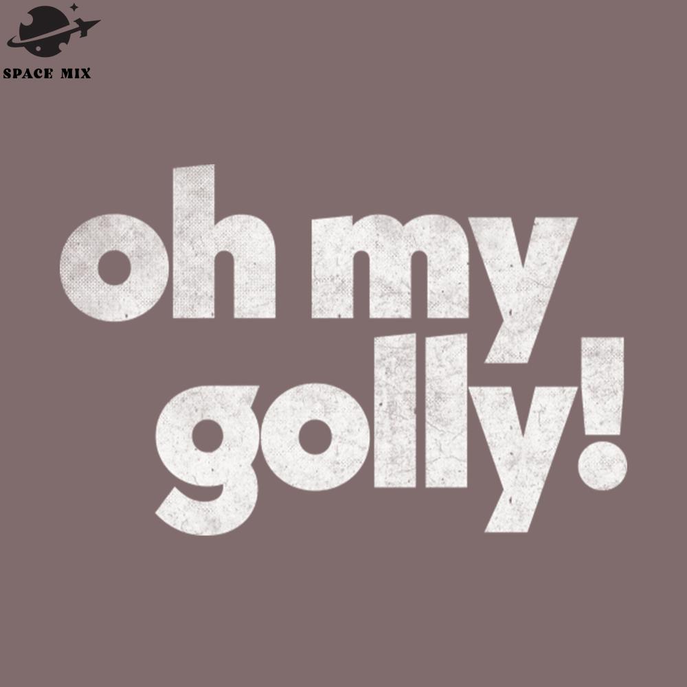 Oh My olly Retro Humorous Typography PNG Design | Inspire Uplift