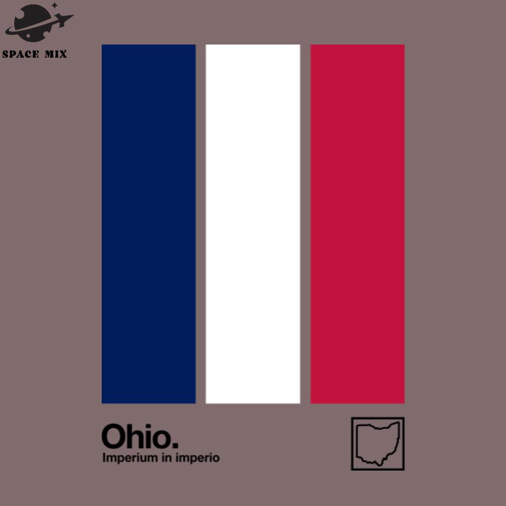 Ohio Flag Original Aesthetic Colors Artwork PNG Design - Inspire Uplift