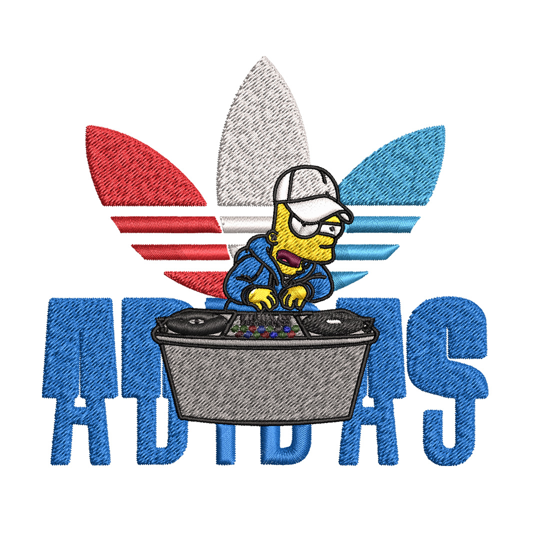 Bart dj adidas Embroidery Design, Adidas Embroidery, Brand E | Inspire ...