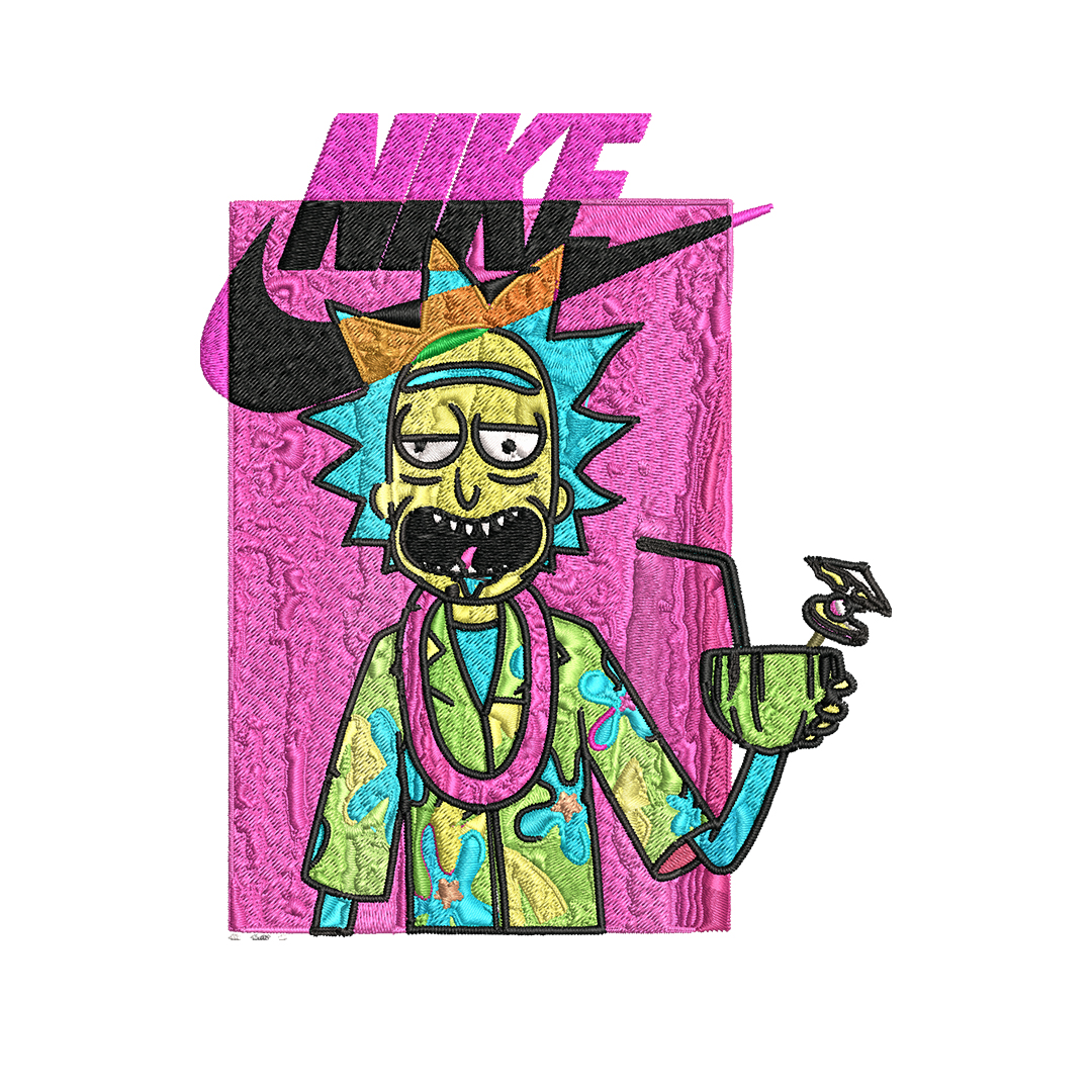 Rick and Morty x Just Rick It Embroidery design, Cartoon Emb | Inspire ...