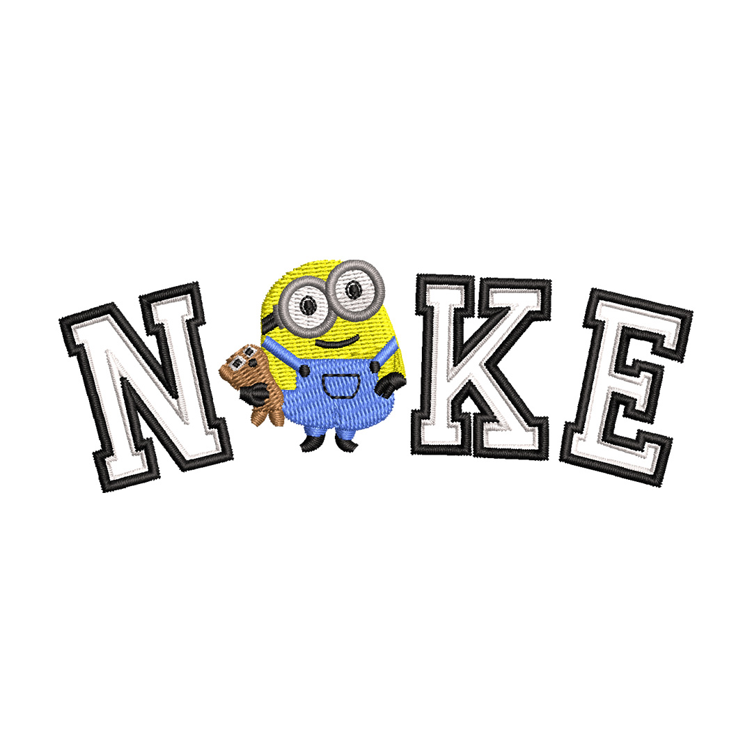 Nike minion embroidery design, Minion embroidery, Nike desig | Inspire ...